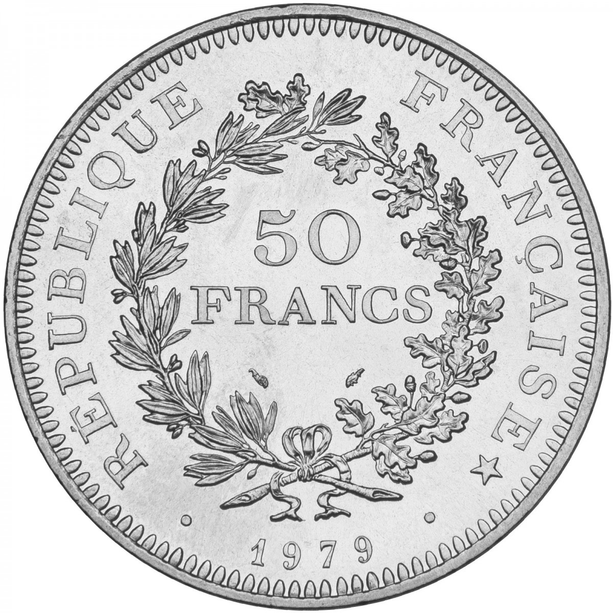 50 Francs Hercule Argent | Merson Métaux Précieux