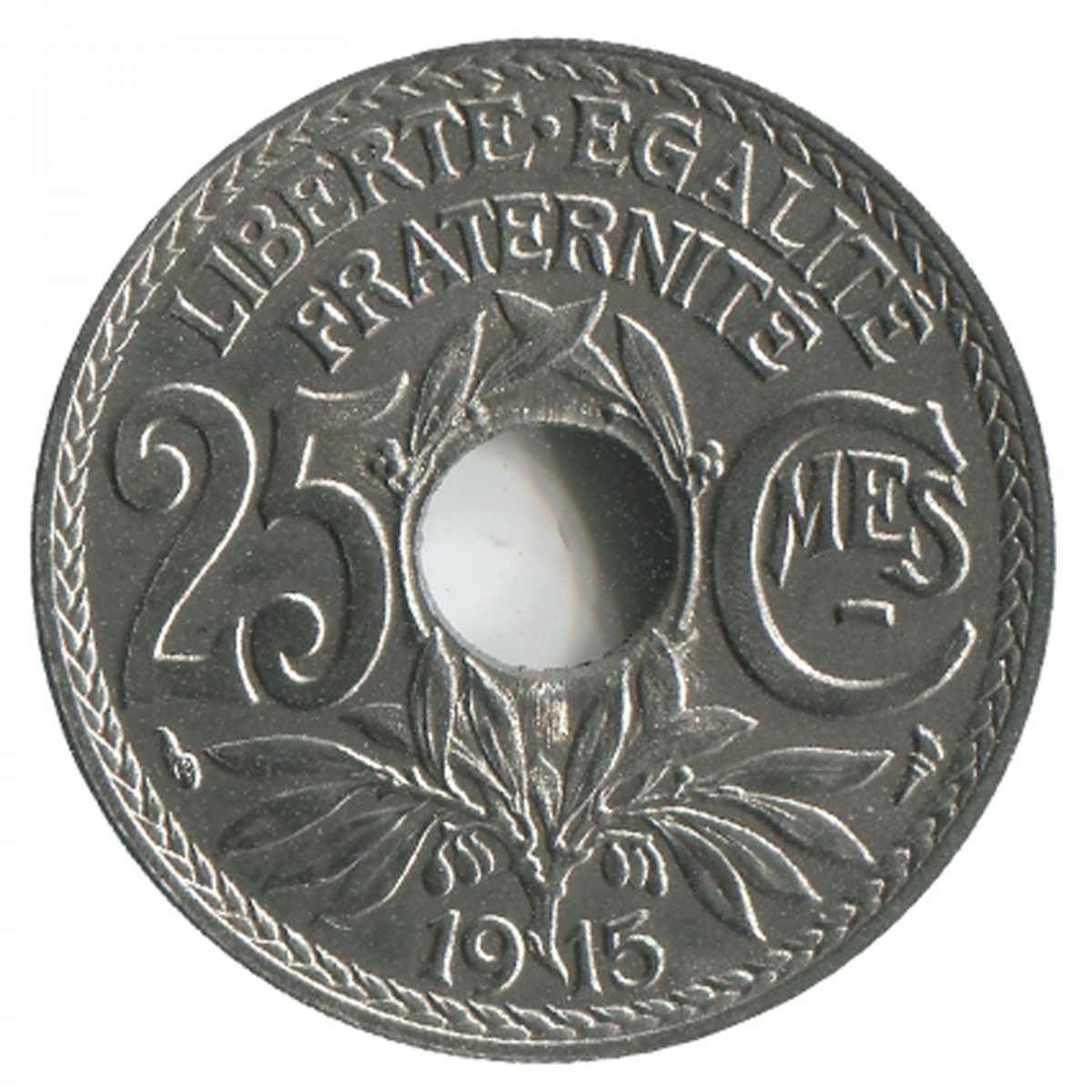 25 Centimes Lindauer CMES Souligné Monnaies Françaises