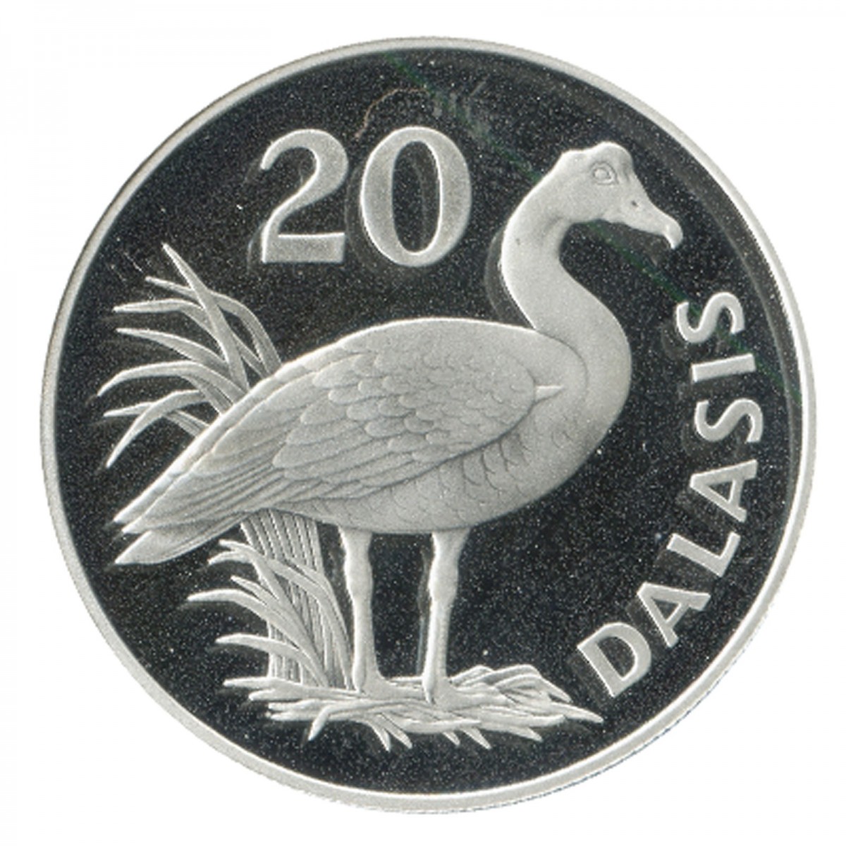 20 Dalasis Gambie Argent Monnaies Argent