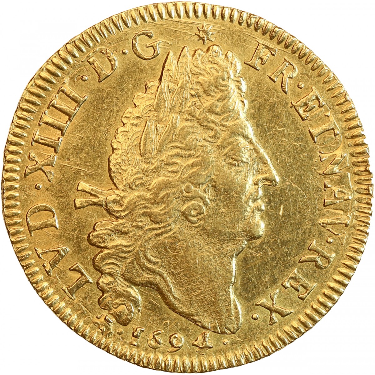 Double Louis d'Or aux 4L - Louis XIV - Monnaies Royales en Or