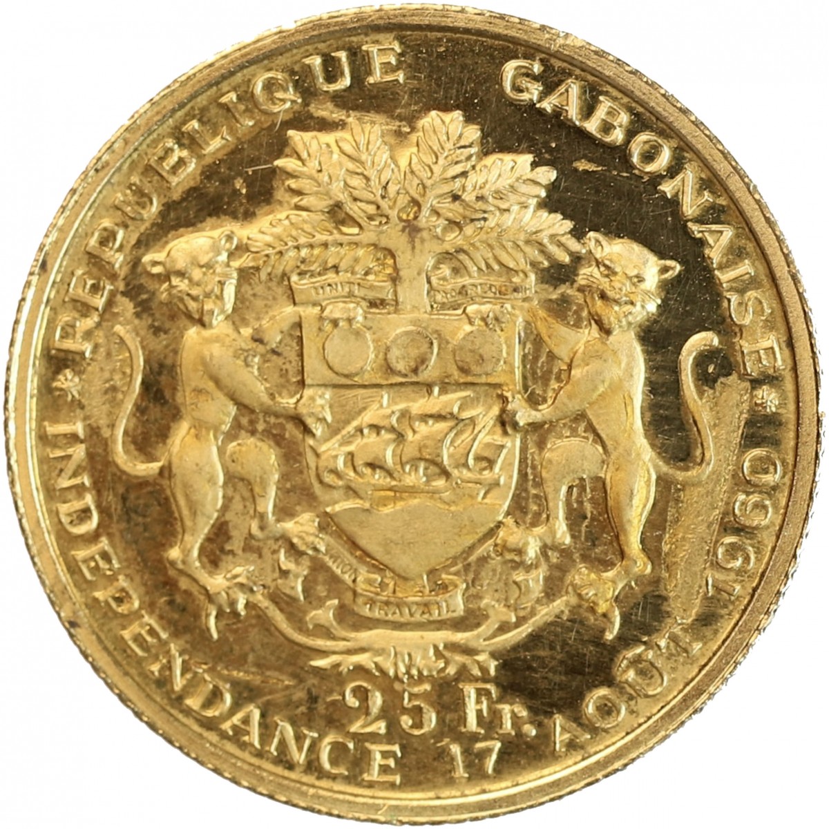 25 Francs Président Léon Mba - Gabon