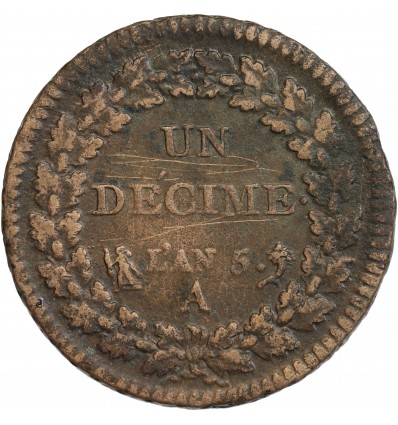 Un Décime Type Définitif Directoire