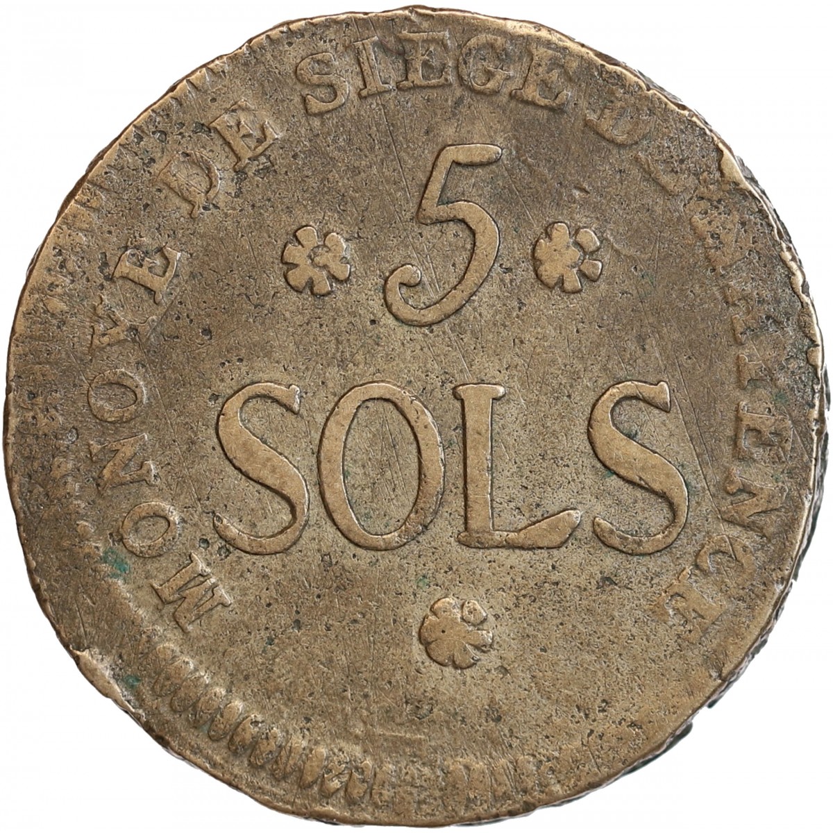 5 Sols Siège de Mayence - Convention