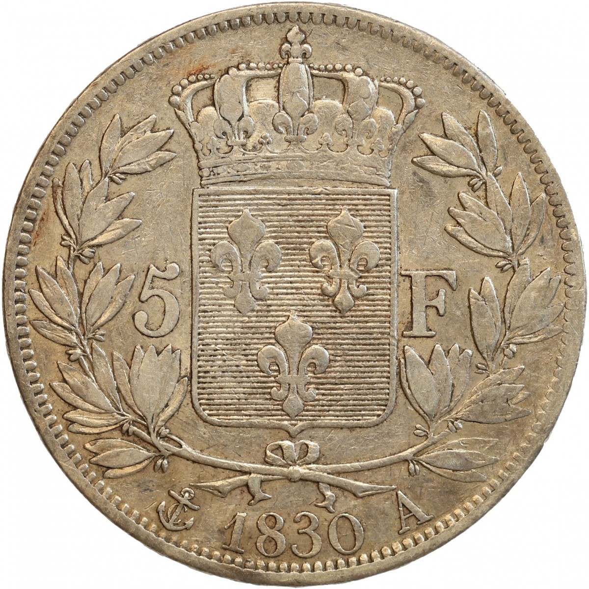 5 Francs Charles X Tranche en Relief