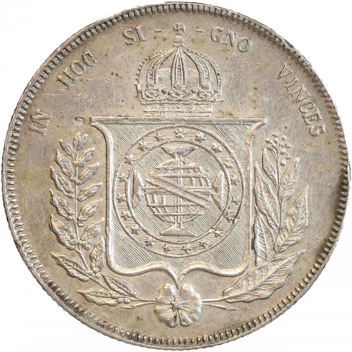 1000 Reis Pierre II - Brésil Argent