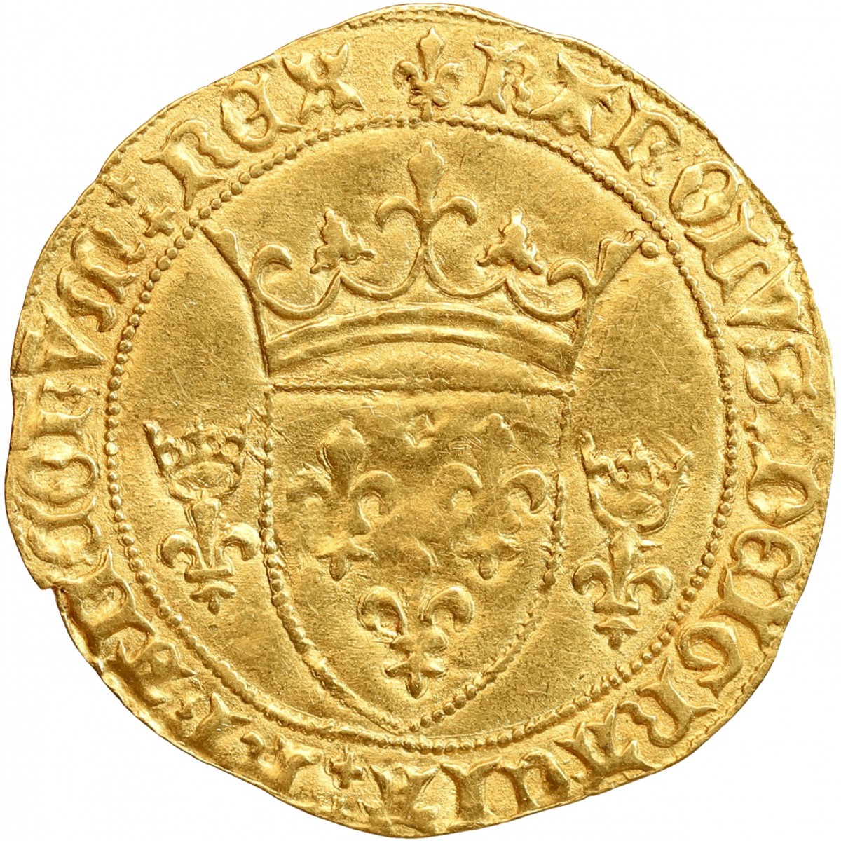 Ecu d'Or à la Couronne du 3ème Type - Charles VII