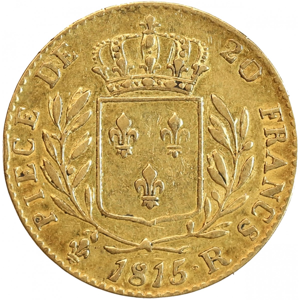 20 Francs Louis XVIII Buste Habillé