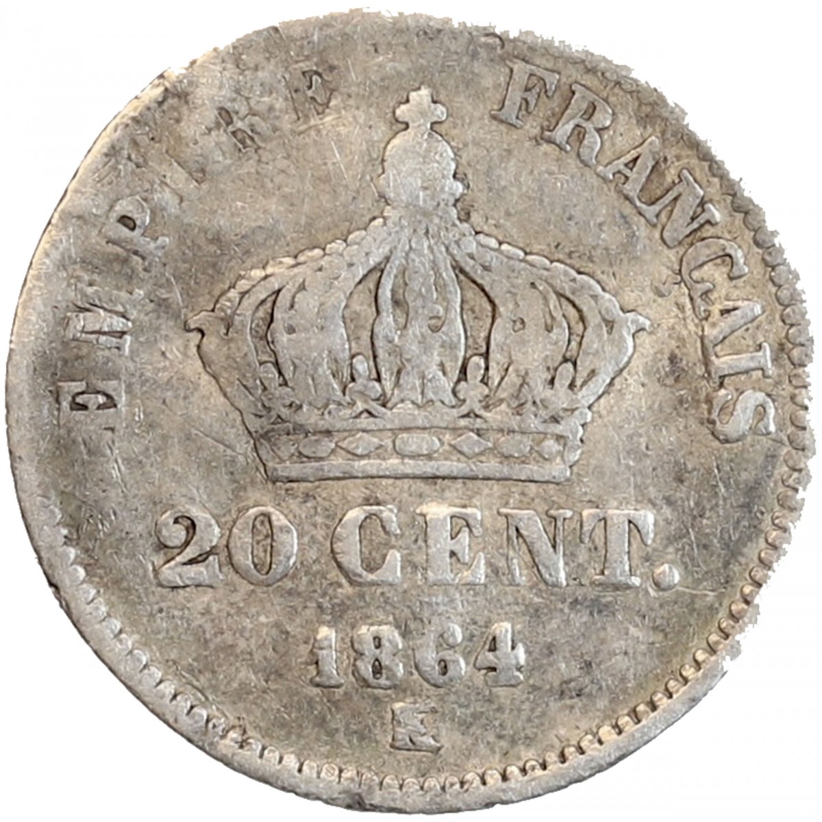 20 Centimes Napoléon III Tête Laurée Petit Module Second Empire